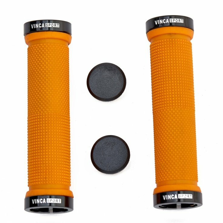 Грипсы, Цвет-Оранж, Длина 129 Мм, Зажим - Черный . Цвет H-G119R