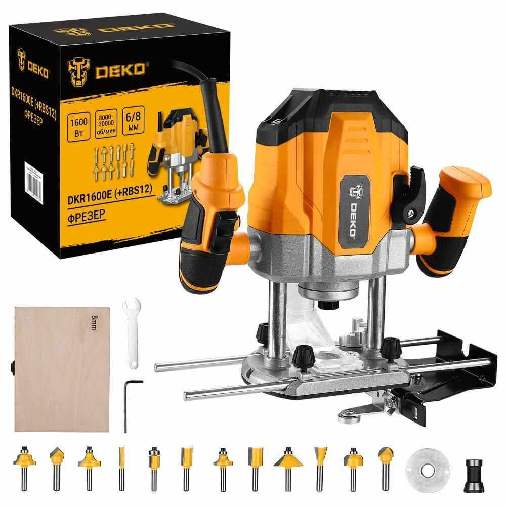 Фрезер DEKO DKR1600E 1600 Вт + 12 фрез 063-4221