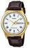 Наручные часы CASIO Collection, коричневый, золотой, белый
