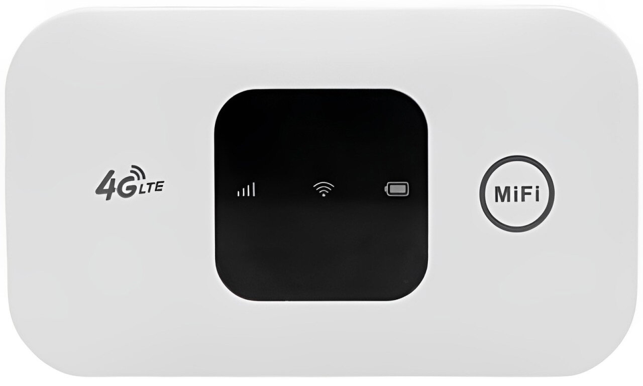 4G роутер CARCAM 4GMF2 Wi-Fi/4G LTE/3G, 150 Мбит/с, белый, компактный — фото 1