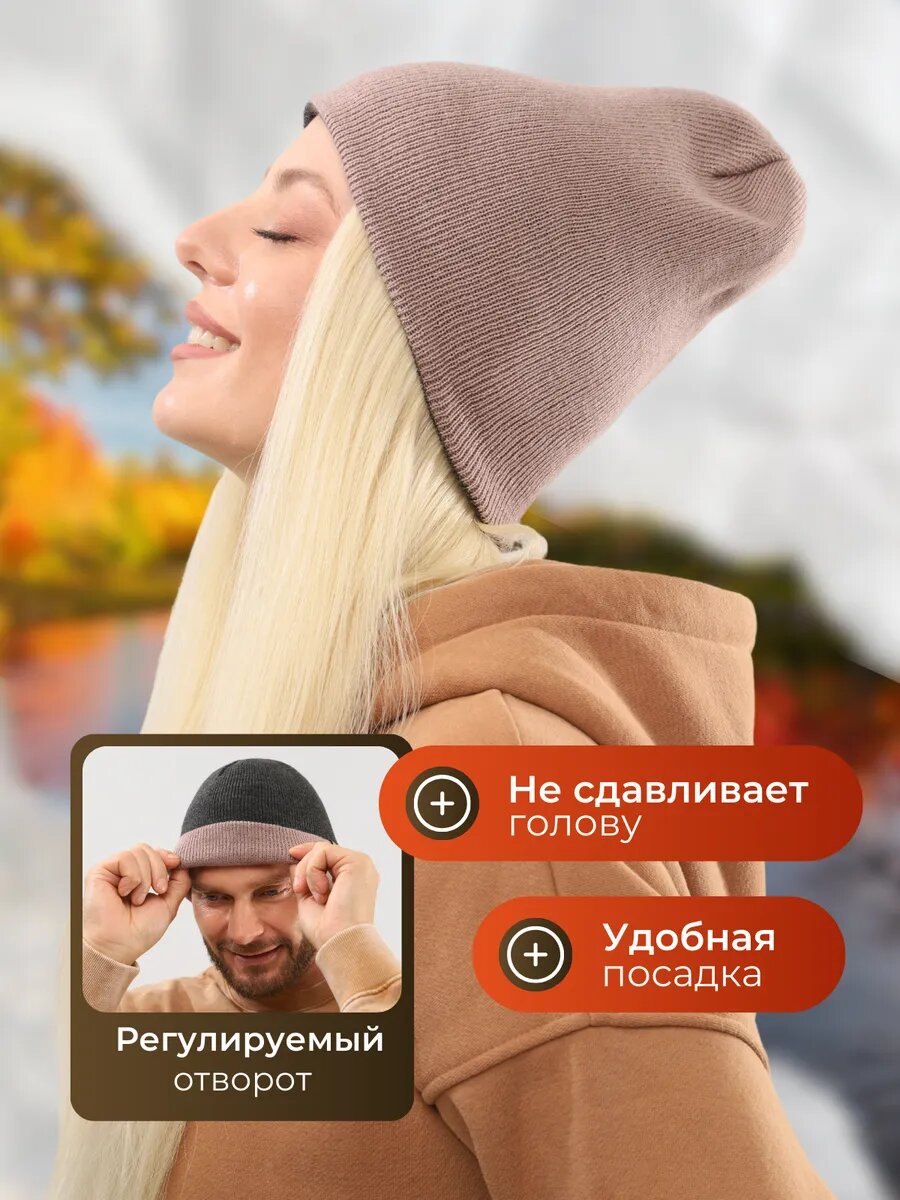 Шапка-бини для мужчин и женщин