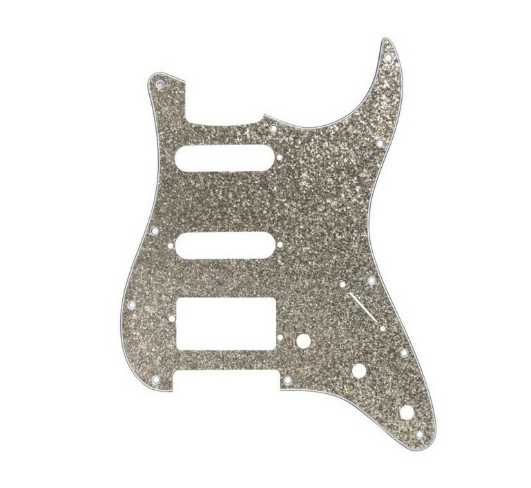 DPP-ST-SIS-HSS Защитная накладка электрогитары Stratocaster, HSS, серебро, D'Andrea
