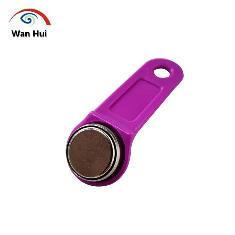 1 шт. DS1990 TM1990A F5 Touch Memory Key iButton для чтения карт Dallas Sauna с цветным Purple