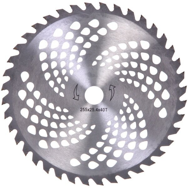 Диск для садового триммера КНР 255х25,4 мм, 40Т, материал сталь