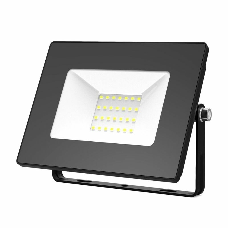 Прожектор светодиодный Gauss Elementary 30 W 6500 К IP65, черный (613100330P)
