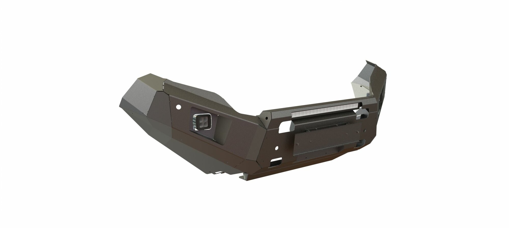 Бампер передний Toyota Land Cruiser Prado 150 2013-2017 REVO под балку и ПТФ