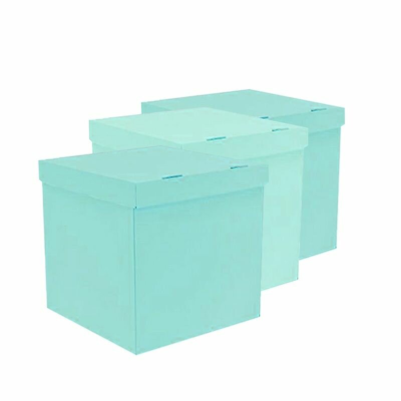 Набор коробок Браво "Сюрприз", бирюзовый, 3 шт