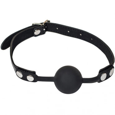 57445 Lola Games Party Hard Dolce Vita, черный. Кляп из силикона с регулируемым ремешком