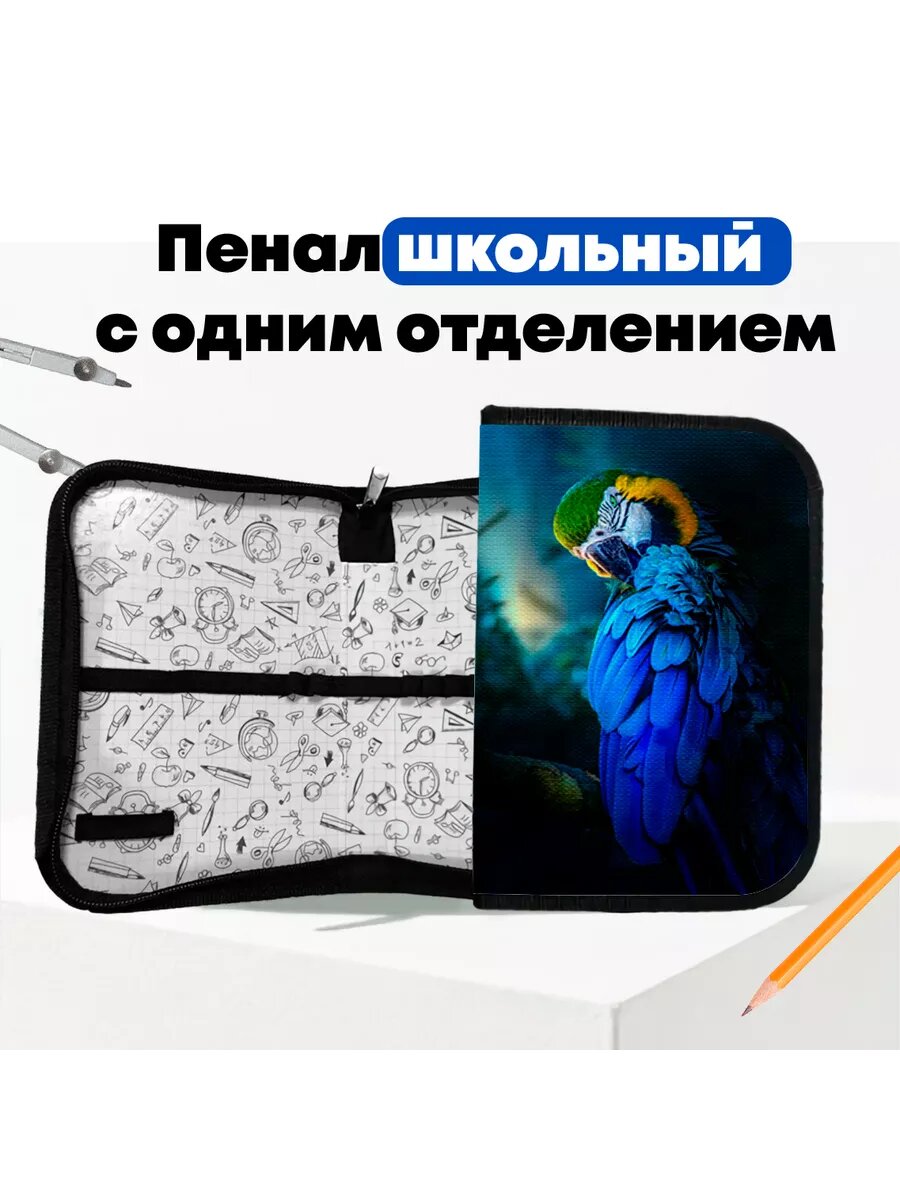 Школьный пенал Попугай