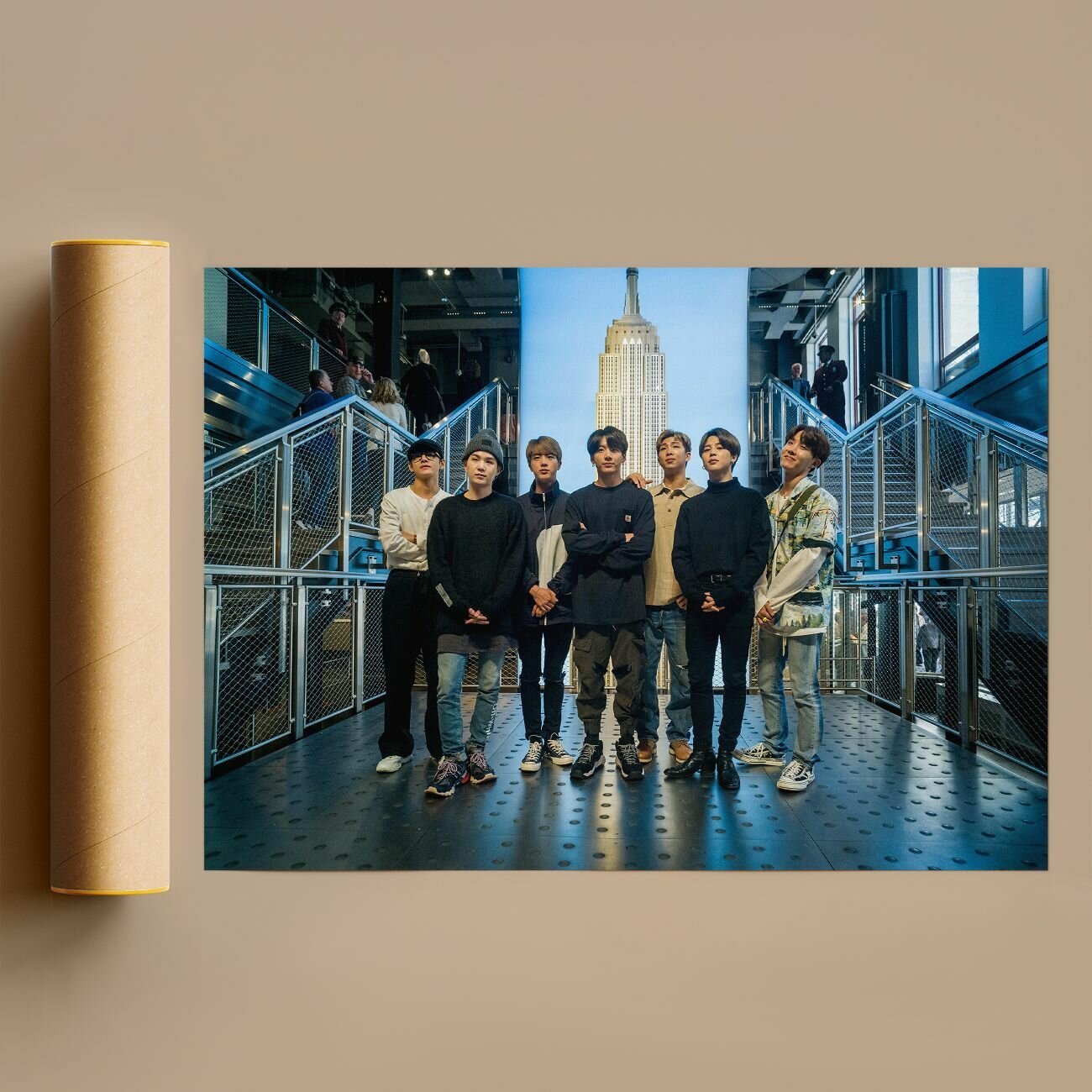 Постер BTS 60х80 см без рамы/ K-pop Корейский поп, БТС плакат/ Декор стен комнаты, подарок подруге, девочке