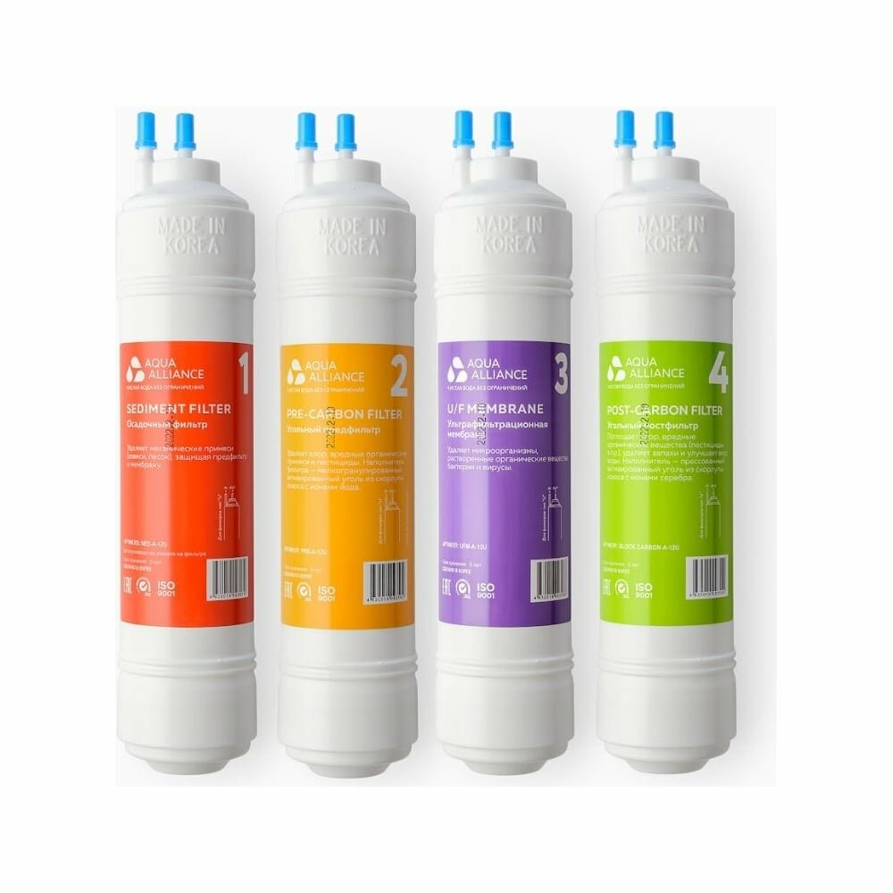 Комплект фильтров для очистки воды Aquaalliance A-12U