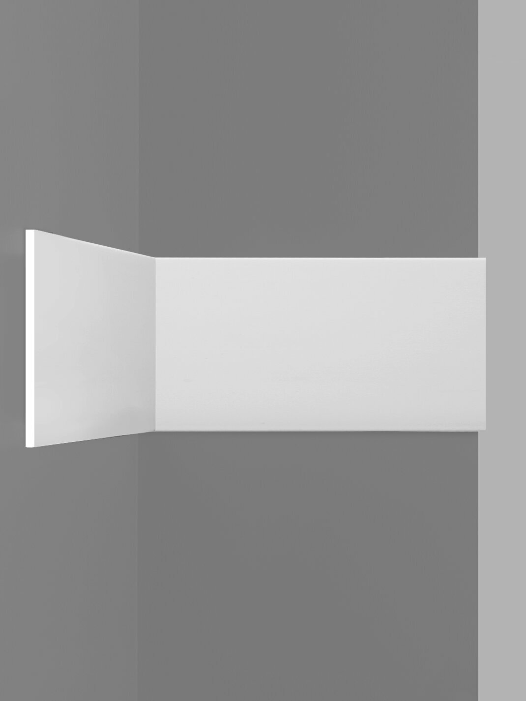 Декоративные стеновые панели из дюрополимера DECOMASTER (декомастер) для внутренней отделки стен 100х7х2900 мм D310 ДМ белый