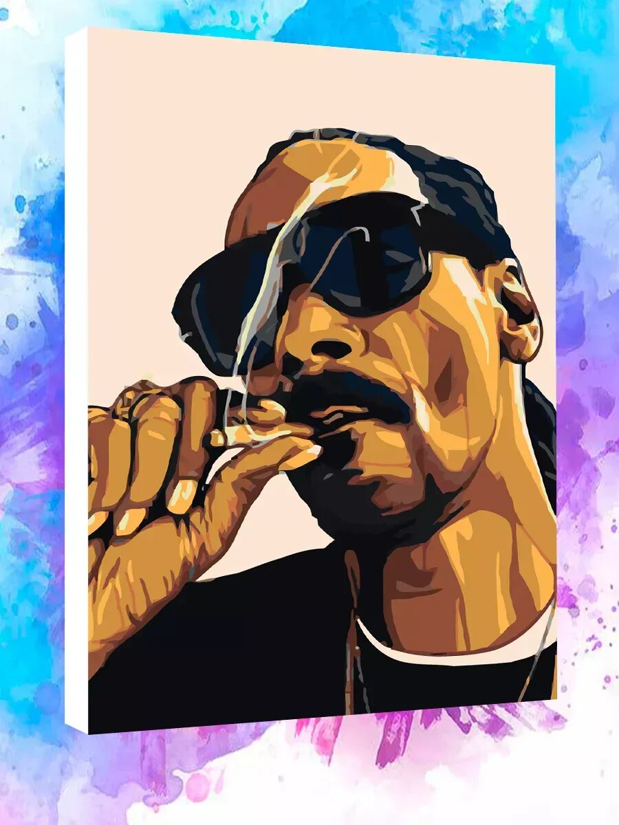 Картина по номерам Снуп Дог Snoop Dog Rap Music Музыка Рэпер