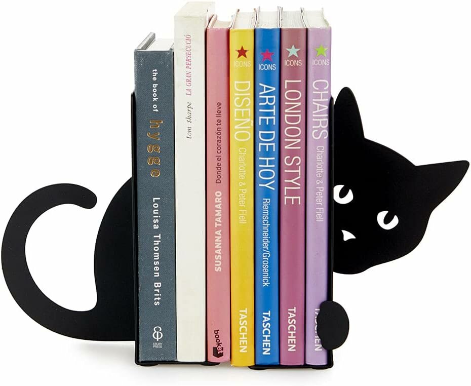 Подставка для книг Balvi в форме кошки, цвет черный B09BZ3WVRG