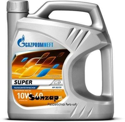 Масло моторное GAZPROMNEFT SUPER SG/CD 10W40 п/синт.4л Gazpromneft арт. 0253142142