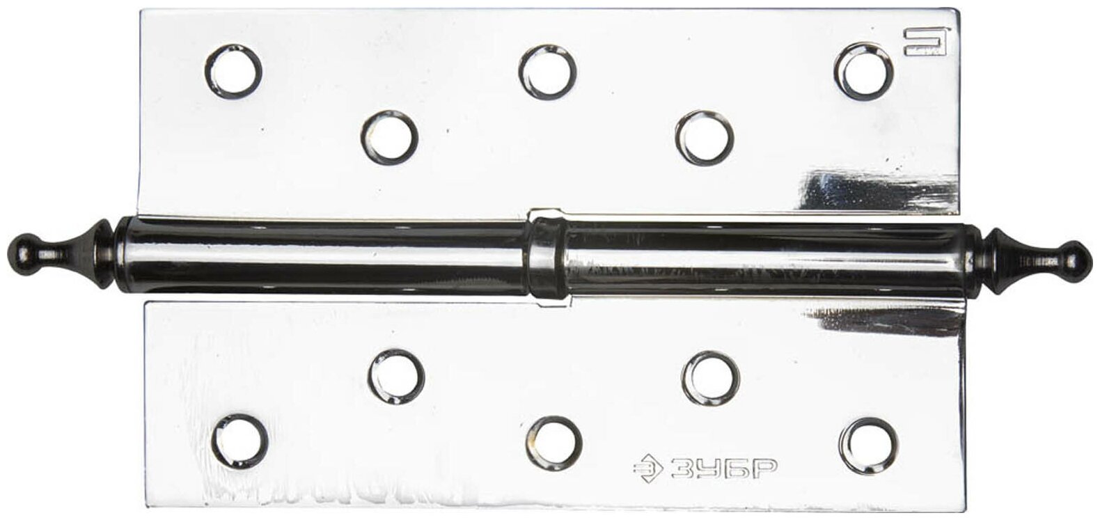 Дверная разъемная петля ЗУБР правая, 125x75x2.5мм, 2шт, хром 37605-125-2R