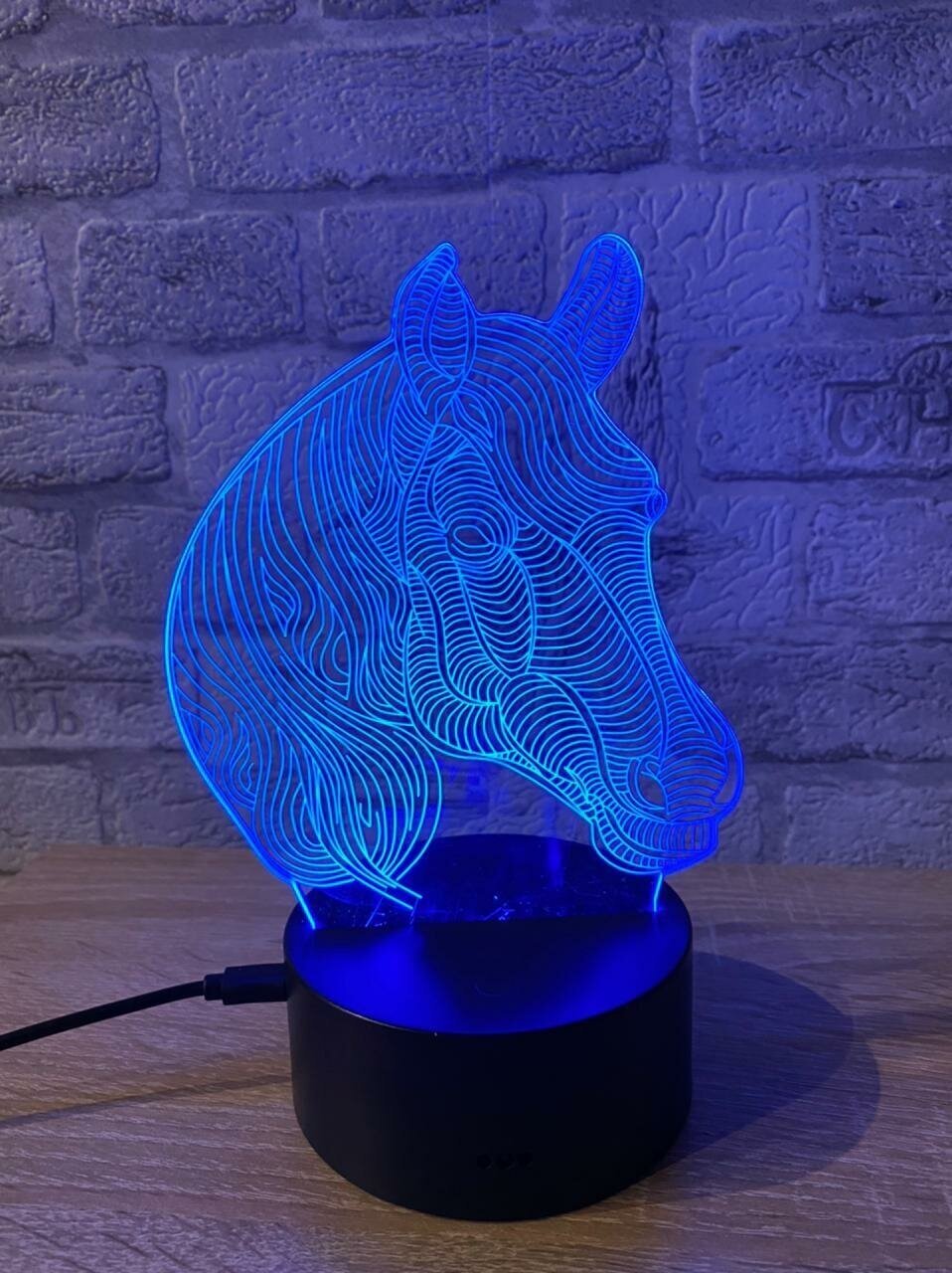 3D Светильник конь