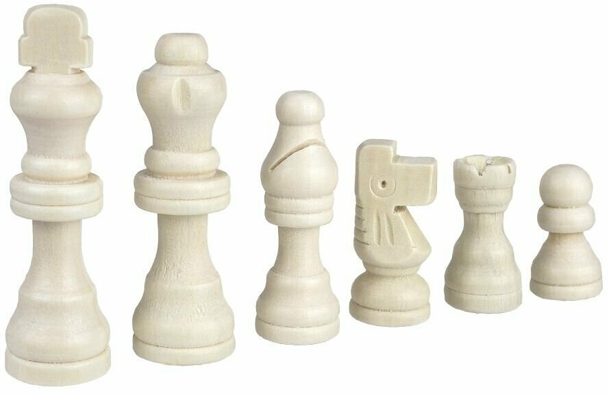 Шахматные фигуры деревянные с подложкой Partida 6,4 см
