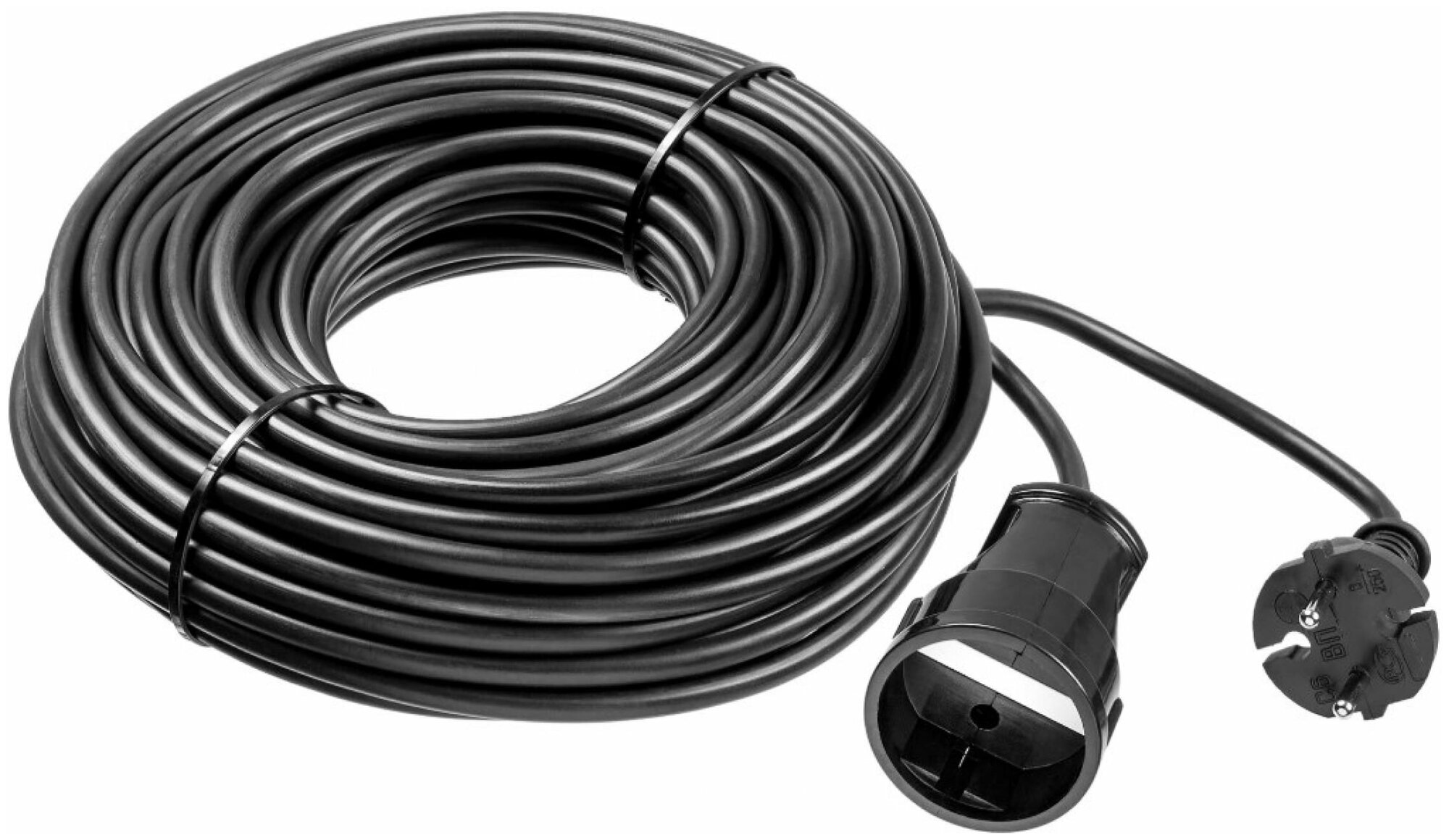 Удлинитель-шнур ПВС 207-Ш, 20 м, 2200 Вт, 1 гнездо, ПВС 2х0,75 мм2, ЗУБР