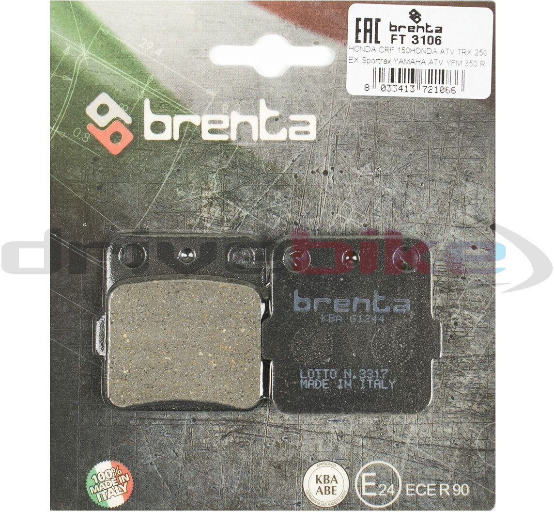 BRENTA Тормозные колодки FT 3106 Organic