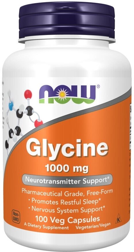 NOW Glycine 1000 mg (100 кап)