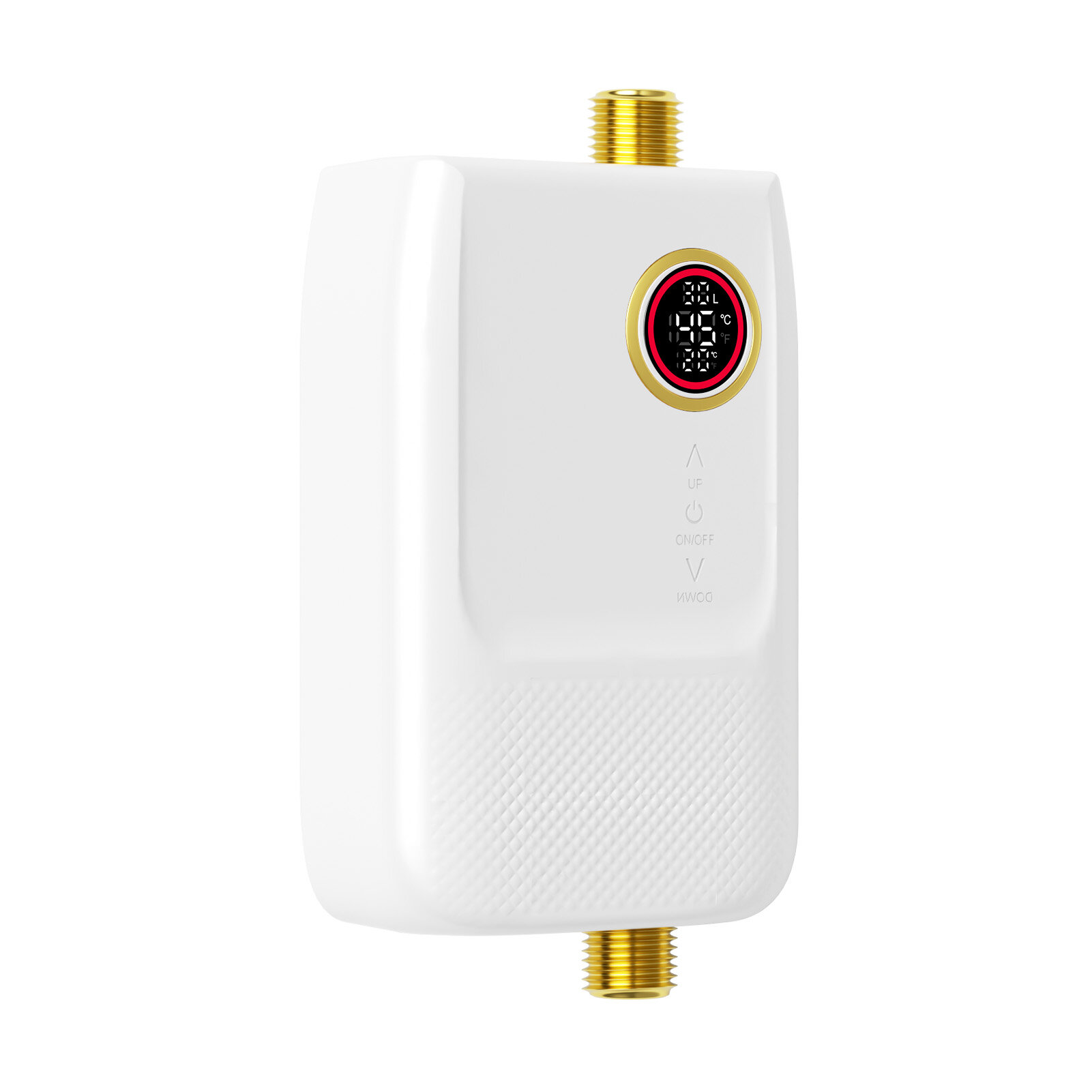Миниатюрный электрический проточный водонагреватель 220 В 5500 Вт, универсальный, с цифровым экраном, без бака, для ванной комнаты, кухни, умывальника.