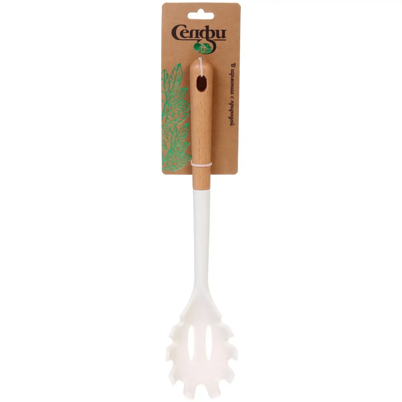 Ложка кухонная для спагетти силиконовая «CooKstyle», 33х7см, удобная и практичная