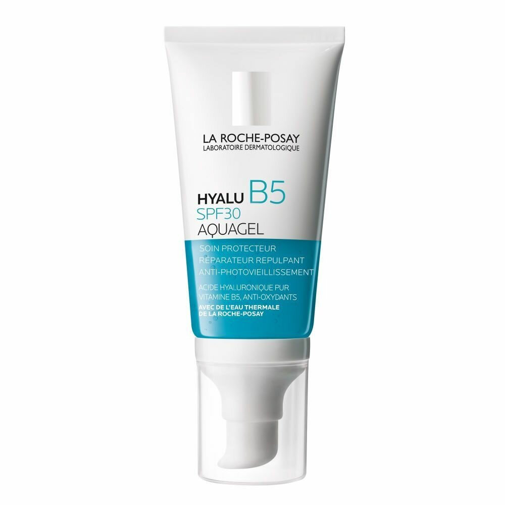 La Roche-Posay Hyalu B5 Концентрированный аквагель для увлажнения и тонуса кожи лица от морщин с гиалуроновой кислотой и пантенолом, SPF30, 50 мл