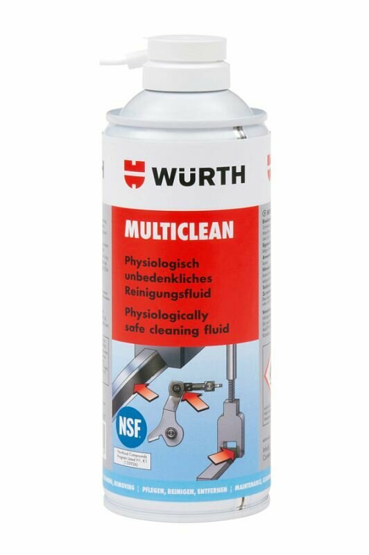 Очиститель multiclean H1 спрей 520/400 мл, Wurth