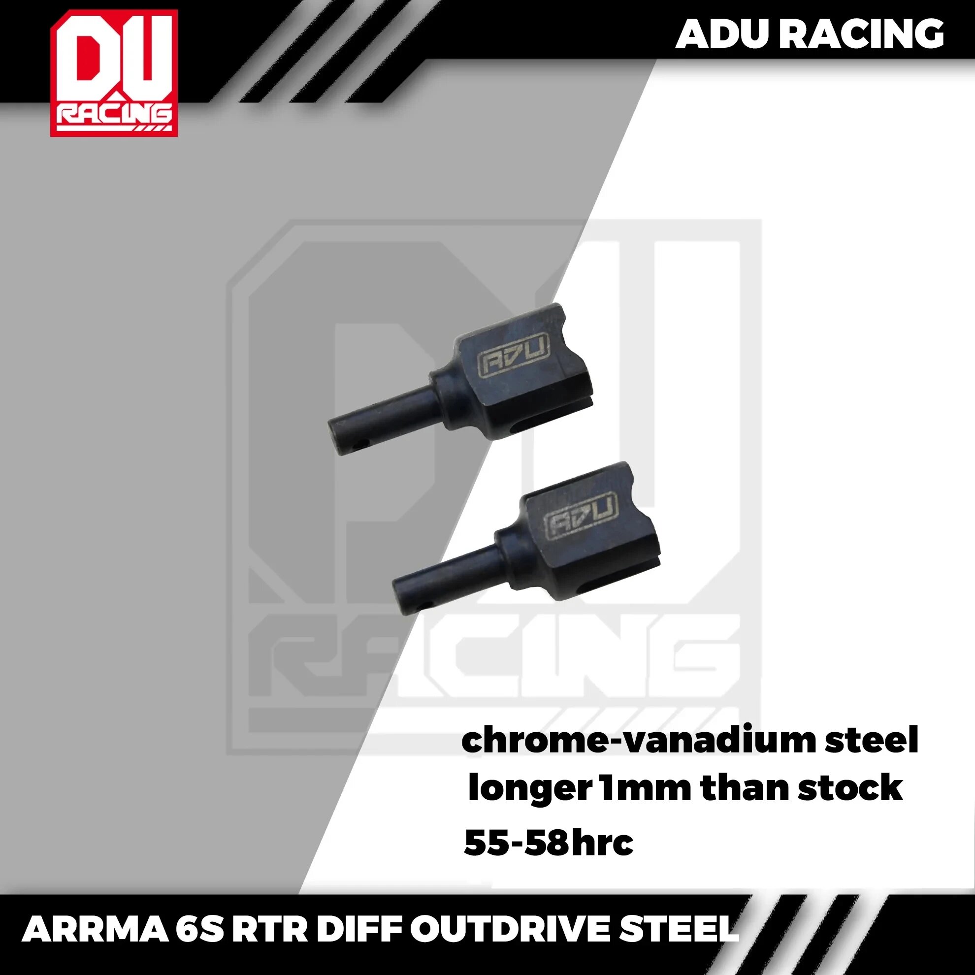 ADU RACING хромованадиевая сталь DIFF OUTDRIVE STEEL для радиоуправляемых автомобилей ARRMA 6s ARAC4011, AR 6S RTR CUP