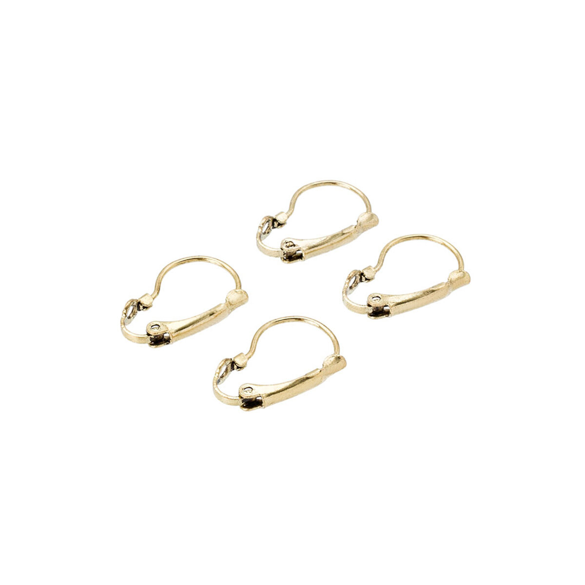 Швензы с французским замком 20*13 мм, металлические, 4 штуки