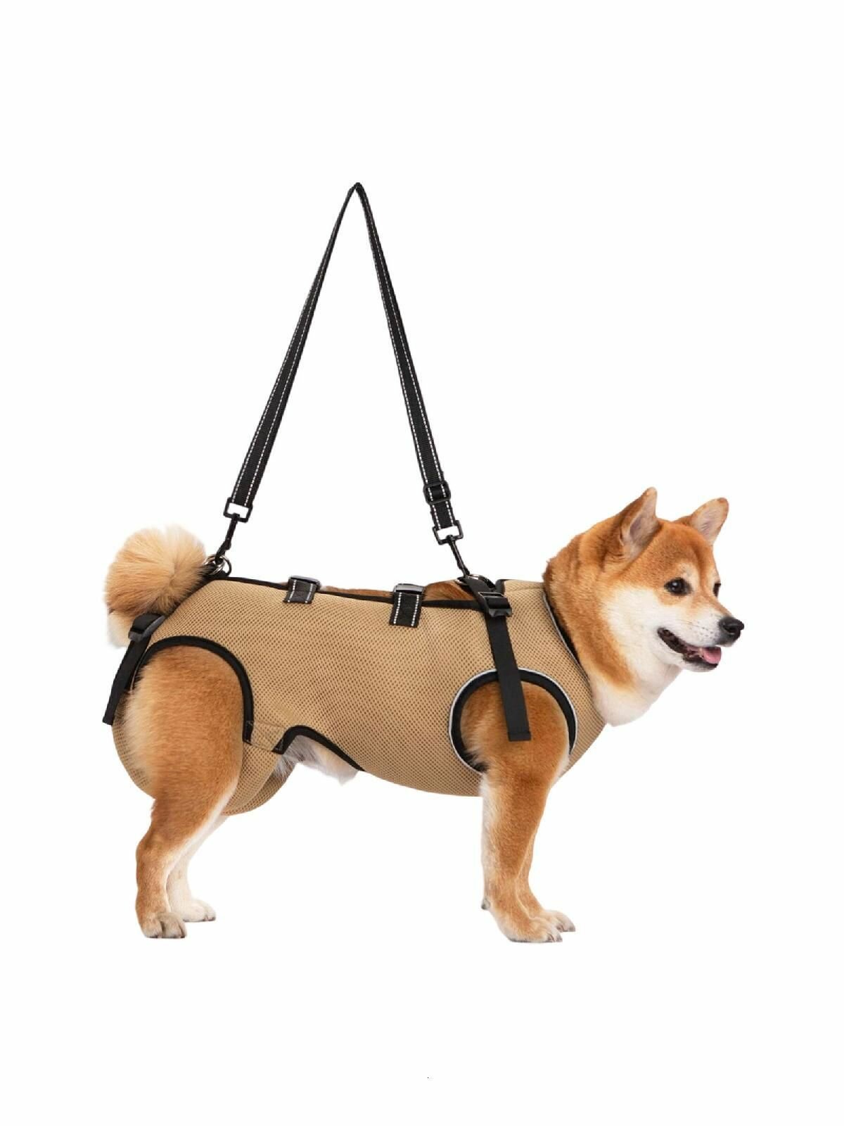 Фурнитура для ошейников и поводков, Слинг для кормления собак, костюм для реабилитации инвалидов при ходьбе-Хаки-L