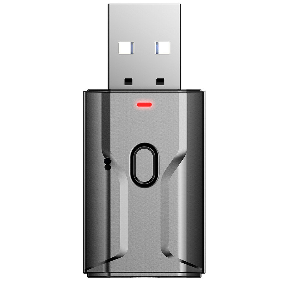 Bluetooth 5.0 Аудио-Ресивер Трансмиттер AUX USB 3.5mm Jack Mic Handsfree Call для TV Car PC Music Stereo Wireless Adapter, Модель T02, Материал ABS, Цвет Черный, BT Версия V5.0, Вход DC 5V, Интерфейс 3.5mm AUX Jack, Дистанция передачи Около 15m, Размер