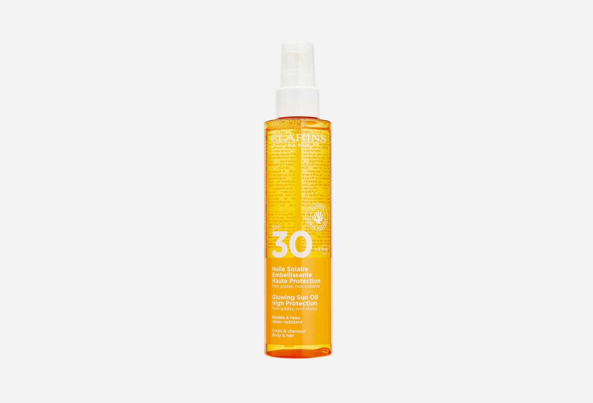 Солнцезащитное масло для тела и волос SPF 30 CLARINS Huile Solaire Embellisante 150 мл