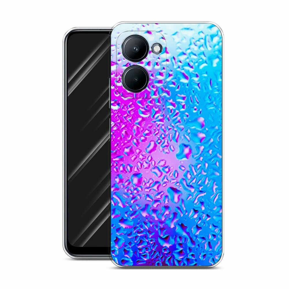 Чехол на Realme C33 / Реалми С33 с принтом "Капли на стекле" — фото 1