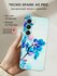 Чехол на Tecno Spark 40 Pro / Текно Спарк 40 Про с принтом "Голубая орхидея"