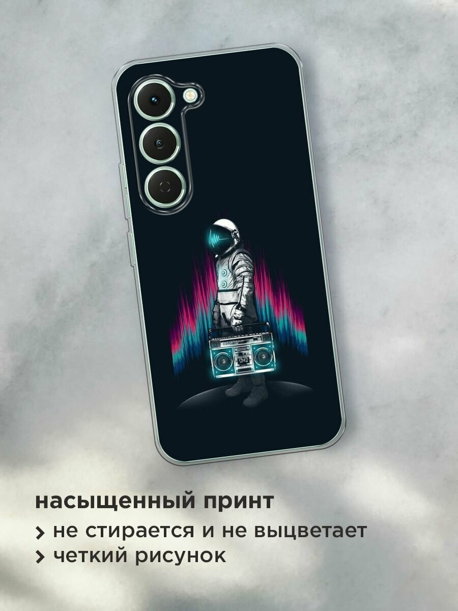 Чехол на Tecno Spark 40 Pro / Текно Спарк 40 Про с принтом "Космическая вечеринка" — фото 1