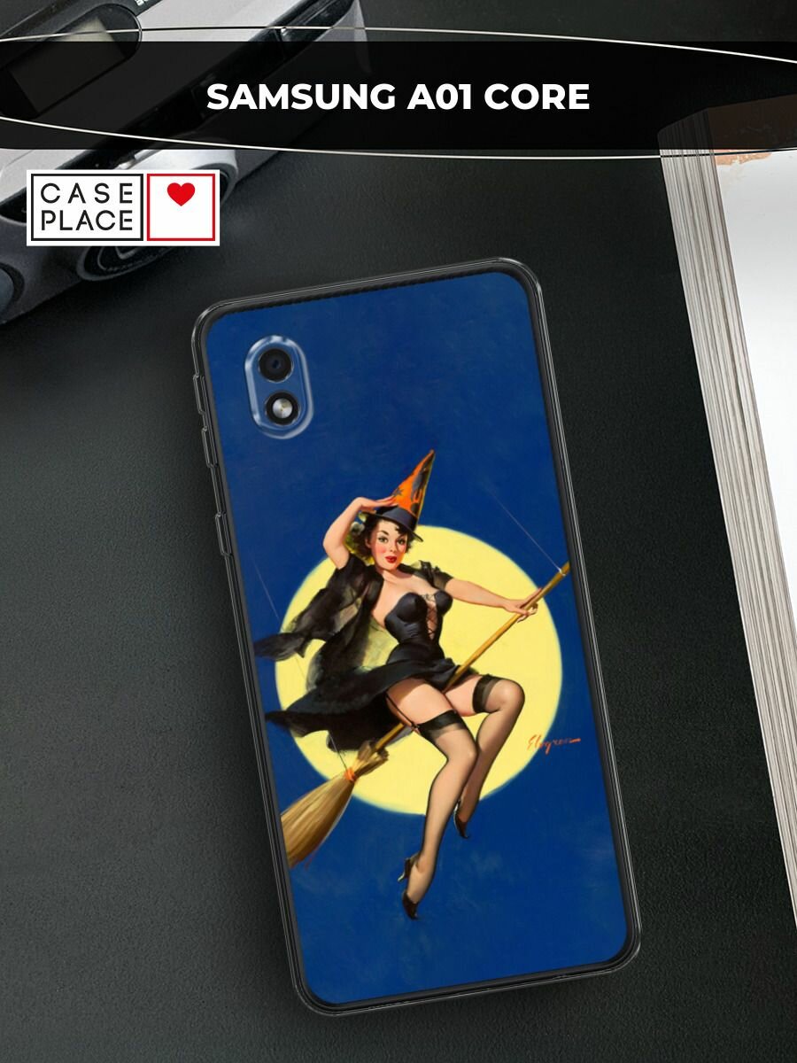 Чехол на Samsung Galaxy A01 Core / Самсунг Галакси А01 Core с принтом "Pin-Up Witch"
