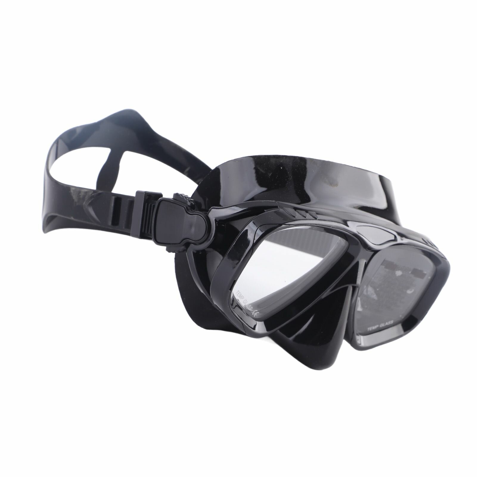 Очки для дайвинга с регулируемым ремешком, очки для плавания, крышка для носа, силиконовое снаряжение для подводного плавания для водных видов спорта, черные