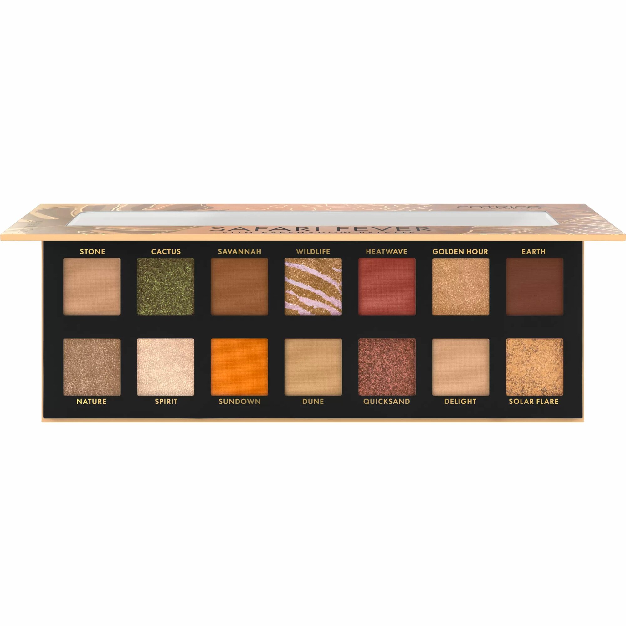 Превосходная палетка Теней для Век CATRICE (Катрис) Safari Fever Slim Eyeshadow Palette - 010 Wild Life (Дикая Жизнь)