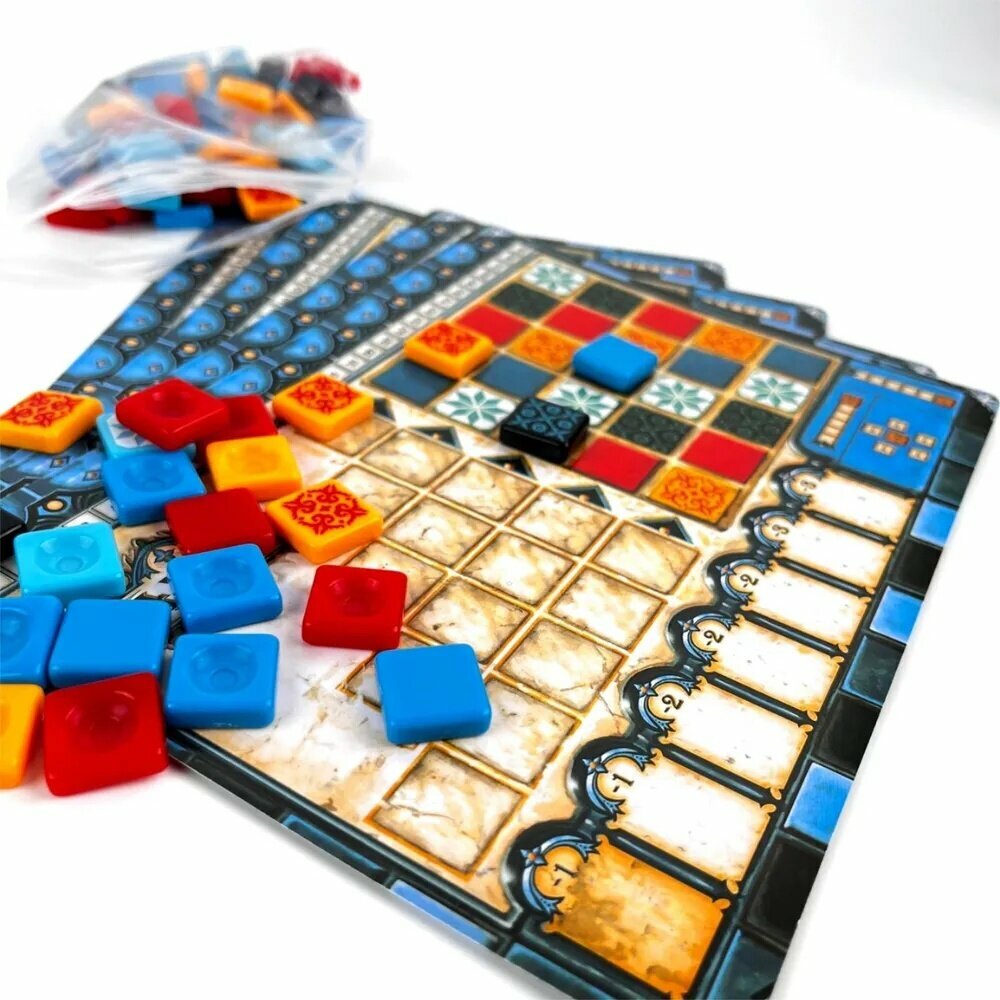 Настольная игра AZUL: Классическая стратегия с плиткой, несколько серий. Для семьи и вечеринок, отличный подарок.