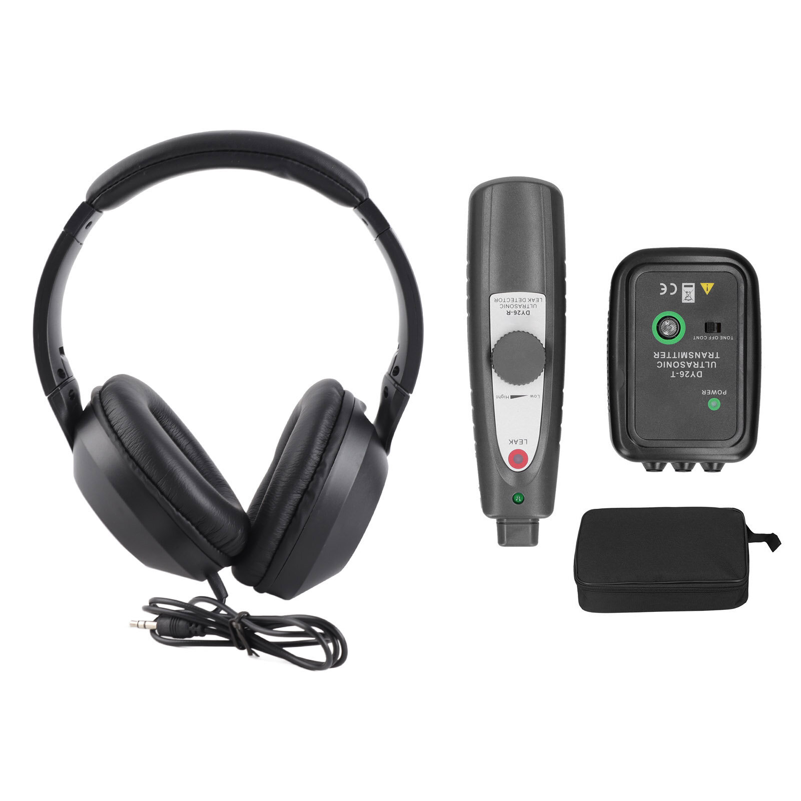 Ультразвуковой дефектоскоп с вакуумным тестером утечек и наушником для проверки герметичности