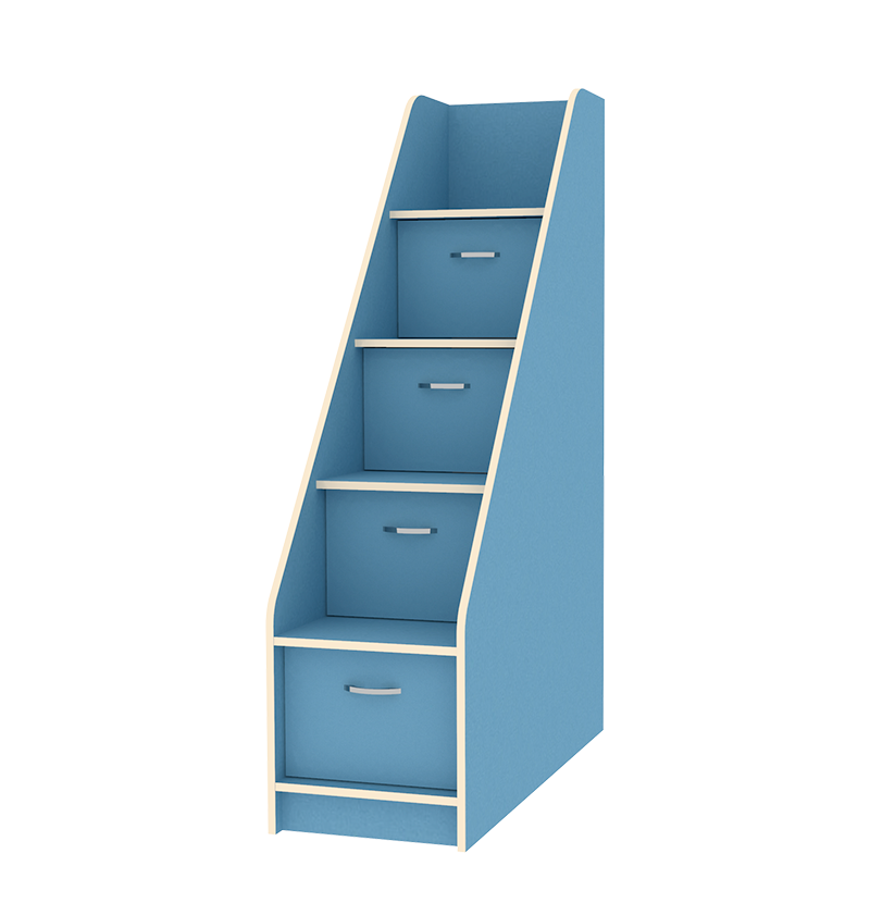 Лестница комод ФК Светло Синий/Голубой