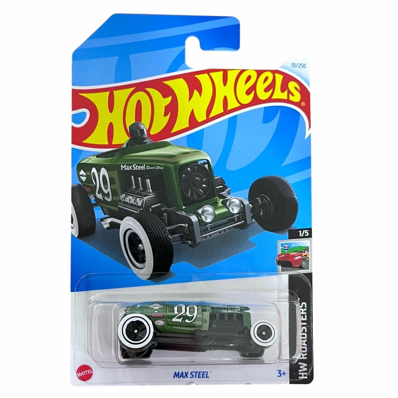 Машинка Hot Wheels металлическая в масштаб 1:64 MAX STEEL (Темно-зеленый)