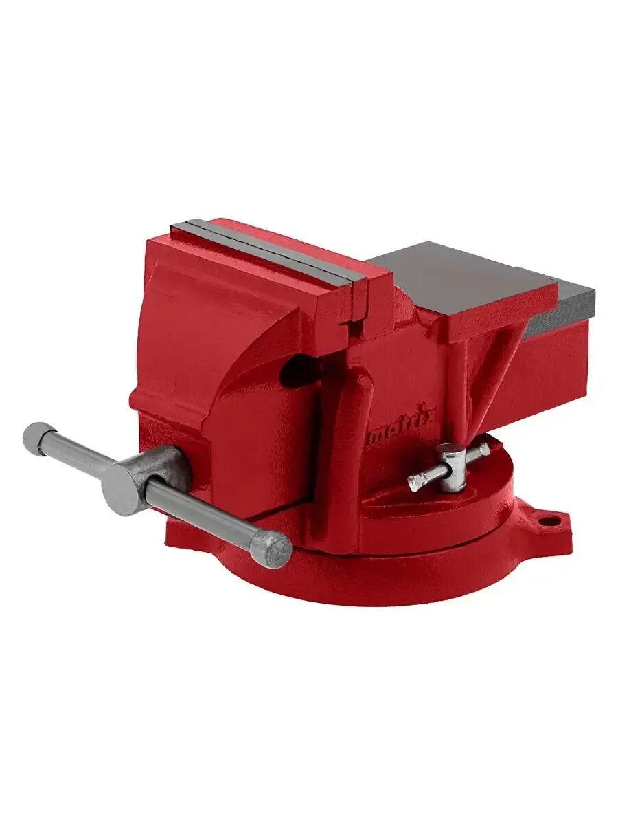 Тиски слесарные поворотные, 100 мм, наковальня, MATRIX 18600