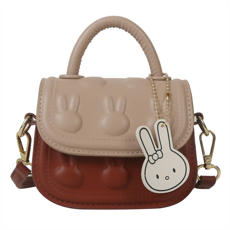 Trendy bunny motif kids purse with pu material for everyday school and play
