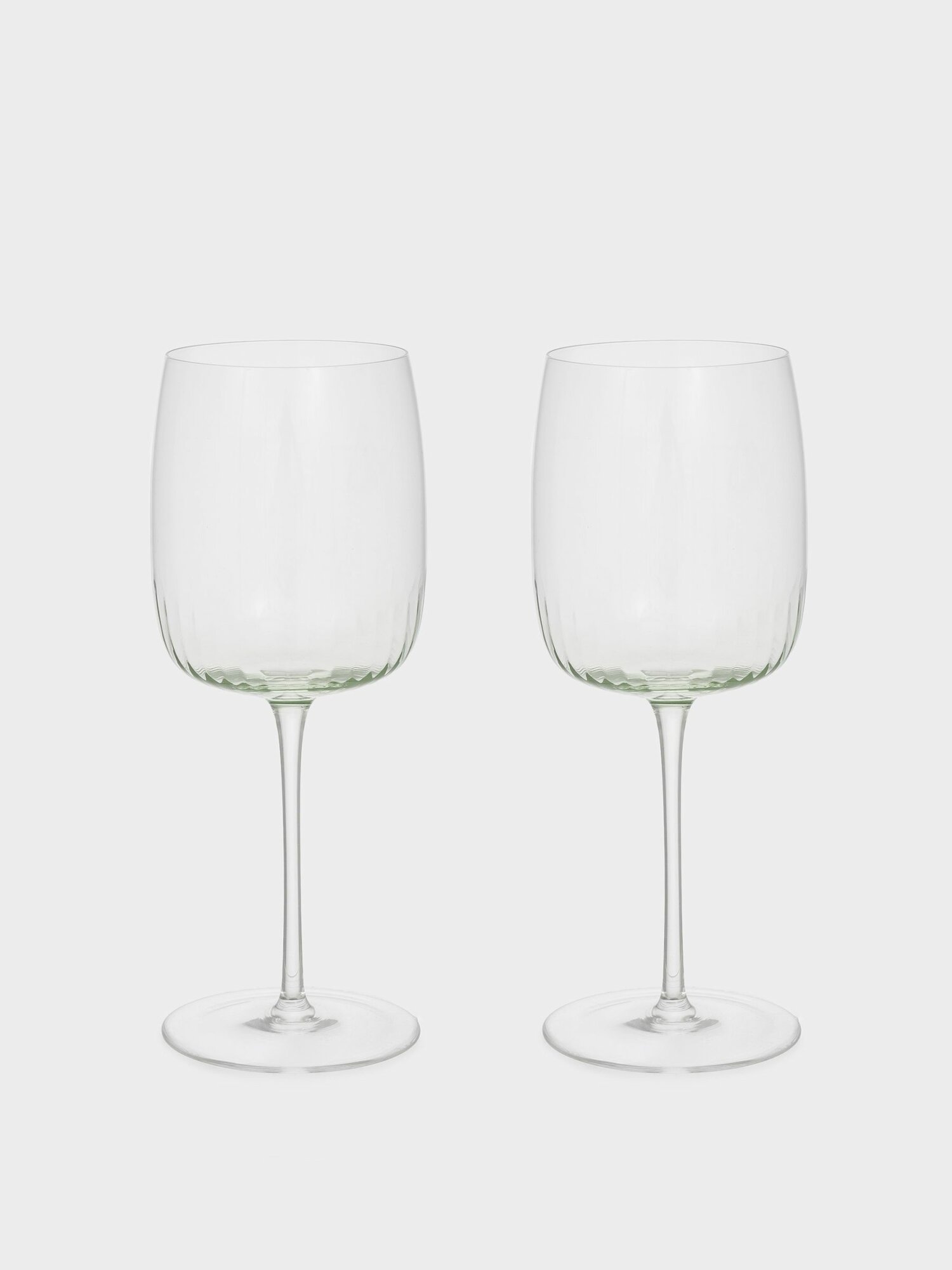 Бокал для вина Kuchenland Rofrano, 400 мл, 2 шт, кристальное стекло, зеленый