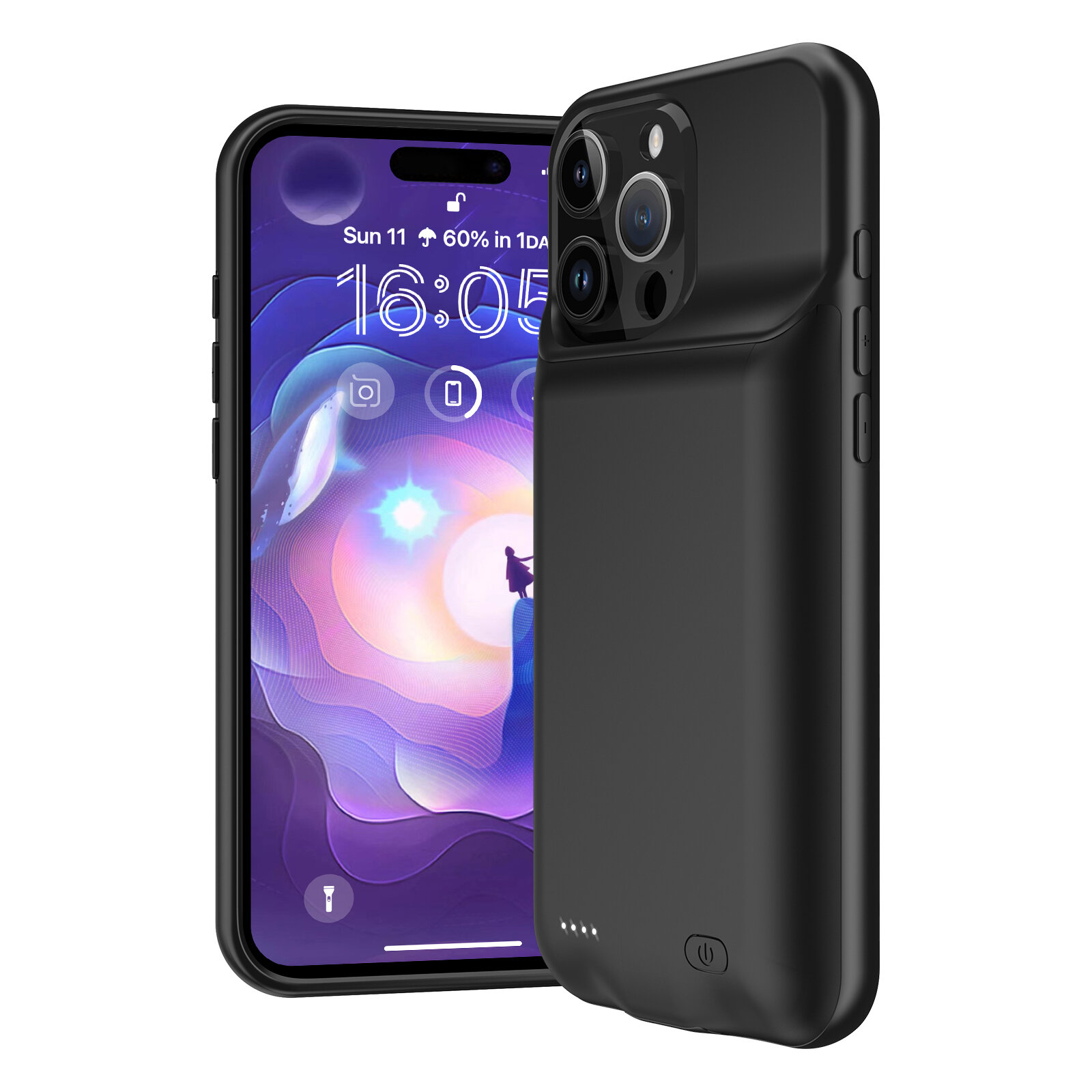 7000mAh Typec Чехол-аккумулятор для iPhone 16 Pro Max Внешний аккумулятор