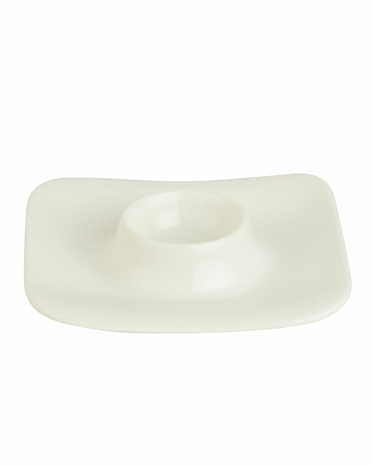 Подставка для яиц фарфоровая с блюдцем. Состав:100% Фарфор. Размер:11X11X1,5CM. Цвет: Белый/PETIT