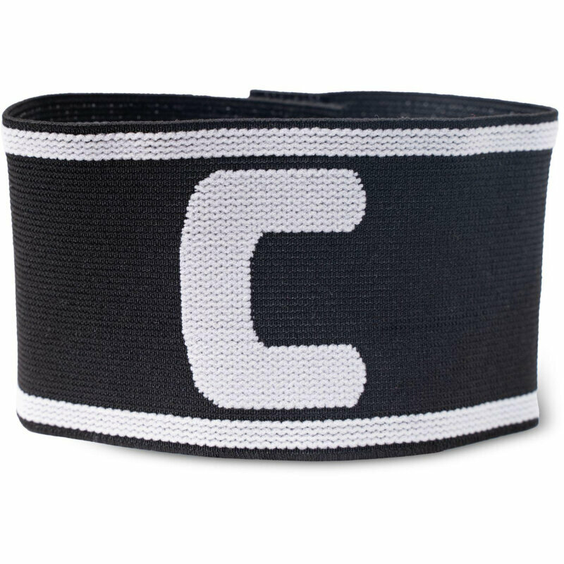 Повязка капитанская TORRES, SS11002-02, нейлон, безразмерная, черно-белый, 2009716